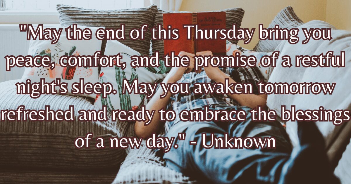 40+ Inspirational Thursday Night Blessings Images and Prayers - Good ...