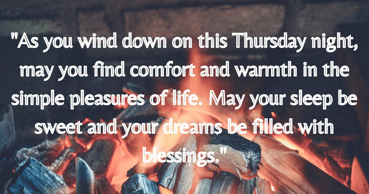 40+ Inspirational Thursday Night Blessings Images and Prayers - Good ...